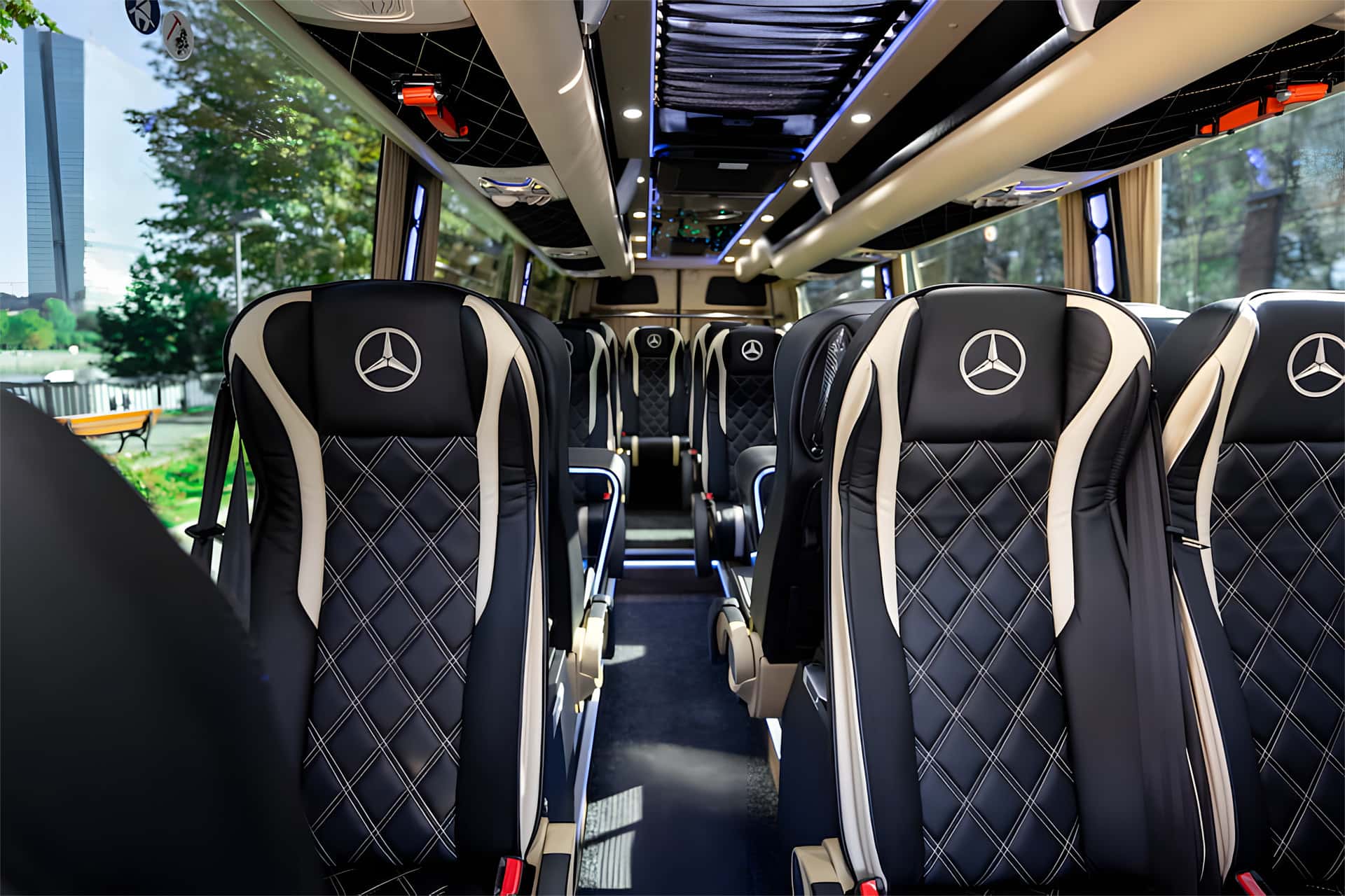 Luxury minibus, VIP Sprinter - for hire in Frankfurt and Hesse